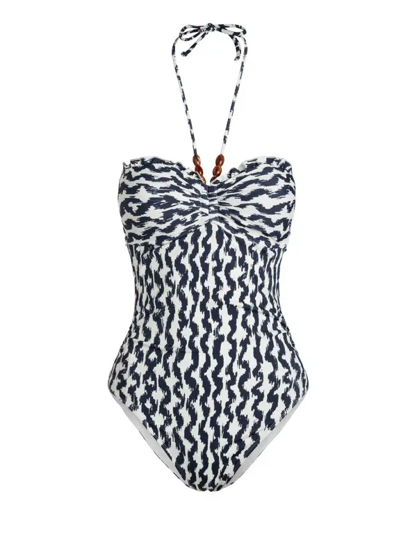 CHANGE OF SCENERY Talia One-piece Swimsuit - Blue/white