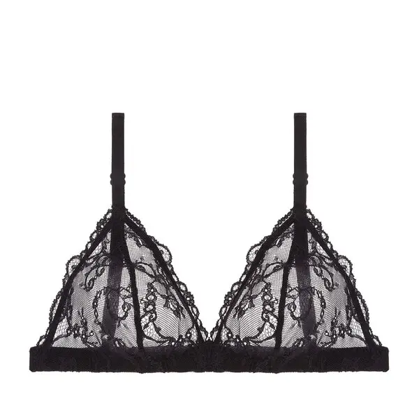 JOURNELLE Mae Triangle Bralette Noir - Black