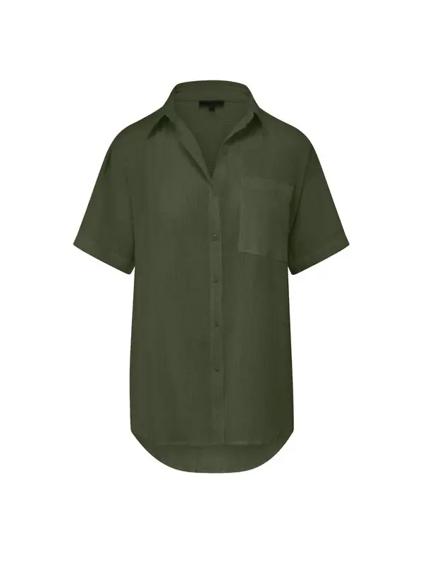CHANGE OF SCENERY Michelle Button-down Shirt - Green
