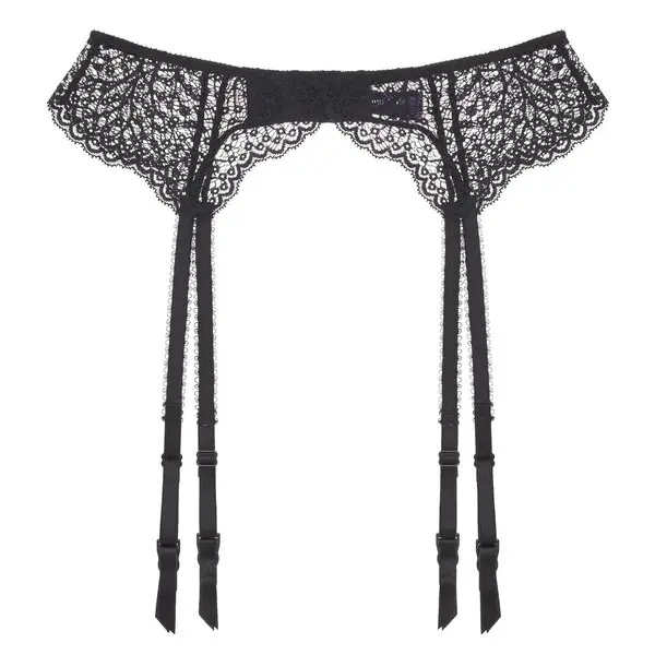 JOURNELLE Allegra Suspender Belt Noir - Black