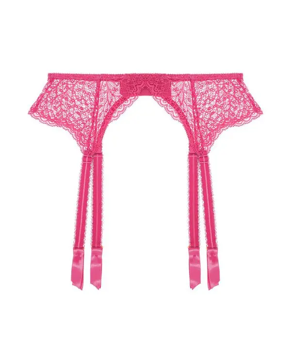 JOURNELLE Allegra Suspender Belt Raspberry Meringue - Pink