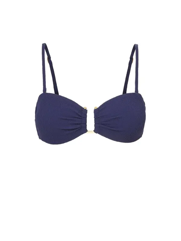 CHANGE OF SCENERY Gina Top In Navy Texture - Blue