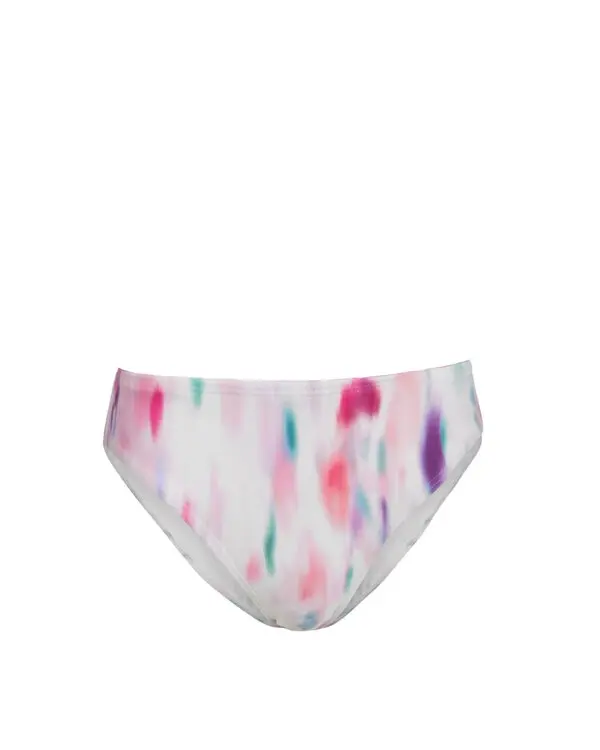 CHANGE OF SCENERY Classic Midrise Bottom In Hazy Ikat Ivory - White