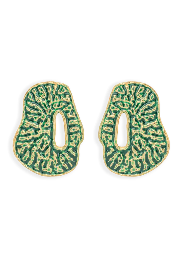 LAVANI JEWELS Magma Earrings - Green