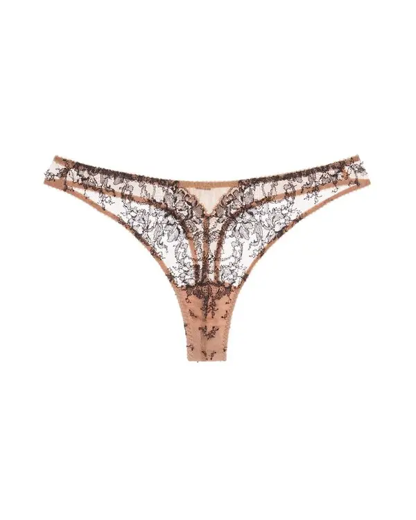 JOURNELLE Neutrals / Chloe Thong Praline Noir - Black