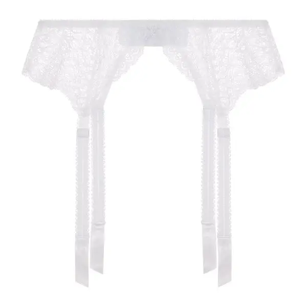 JOURNELLE Allegra Suspender Belt Blanc - White
