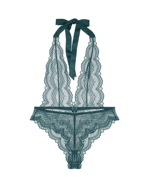 JOURNELLE Natalia Lace Bodysuit - Green