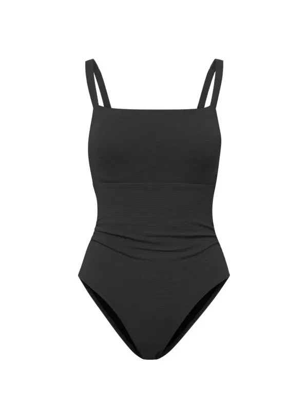 CHANGE OF SCENERY Jori Textured One-piece Swimsuit - Black