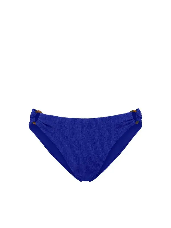 CHANGE OF SCENERY Textured Ring Trim Bikini Bottom - Yellow/blue