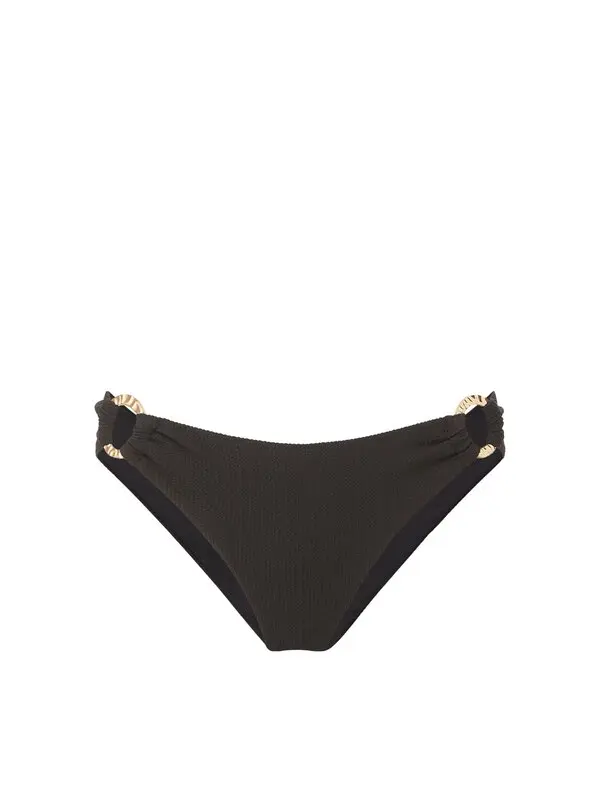 CHANGE OF SCENERY Camilla Ring Bottom In Texture - Black
