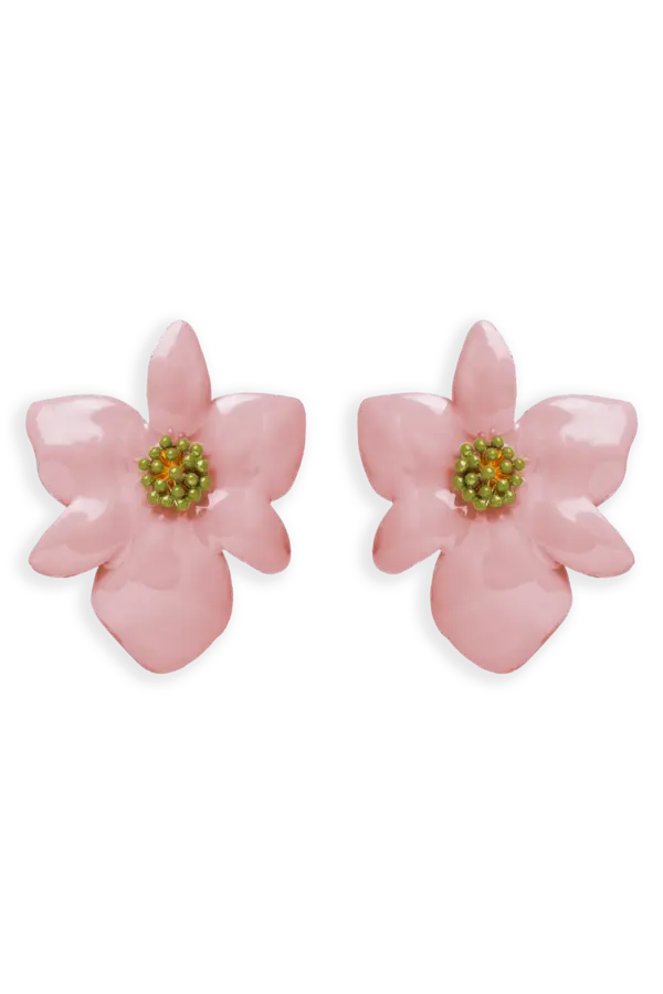 LAVANI JEWELS Orchid Earrings - Pink