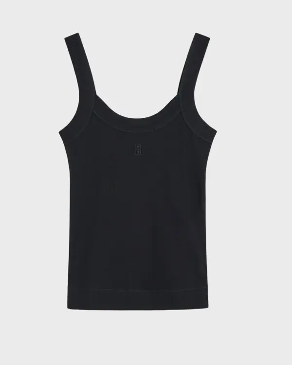 BY MALENE BIRGER Ribbed Tank Top - Black