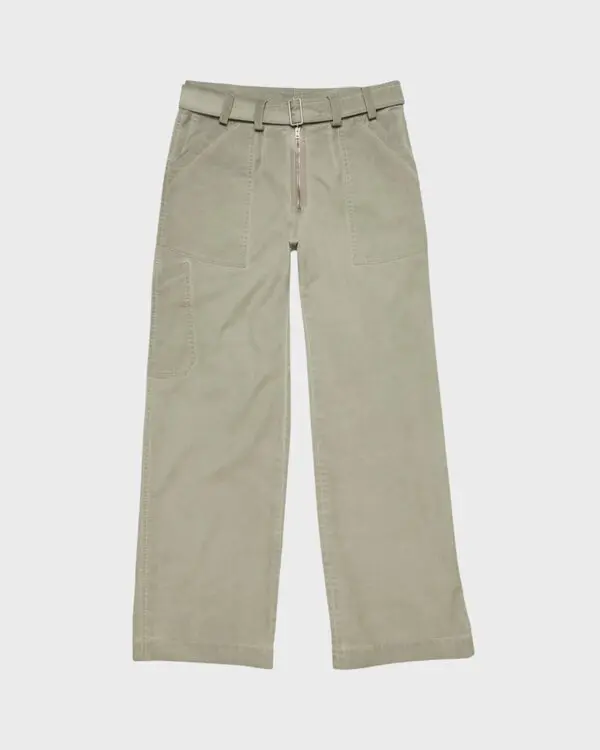Acne Studios Belted Cotton Twill Trousers
