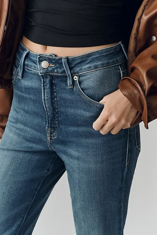 Good American Soft Tech Good Classic High-rise Bootcut Jeans - Indigo1132