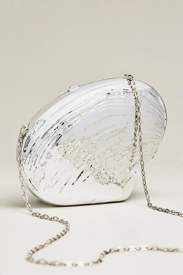LULLA COLLECTION Convertible Shell Handbag - Silver