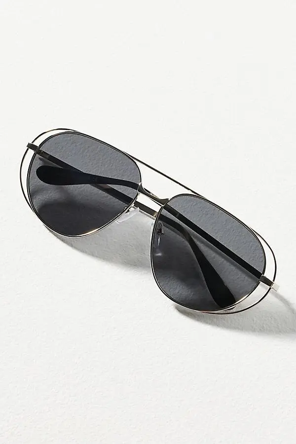 I-SEA Metal Aviator Sunglasses - Silver