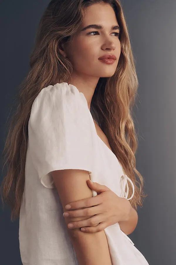 REFORMATION Mayla Linen Top