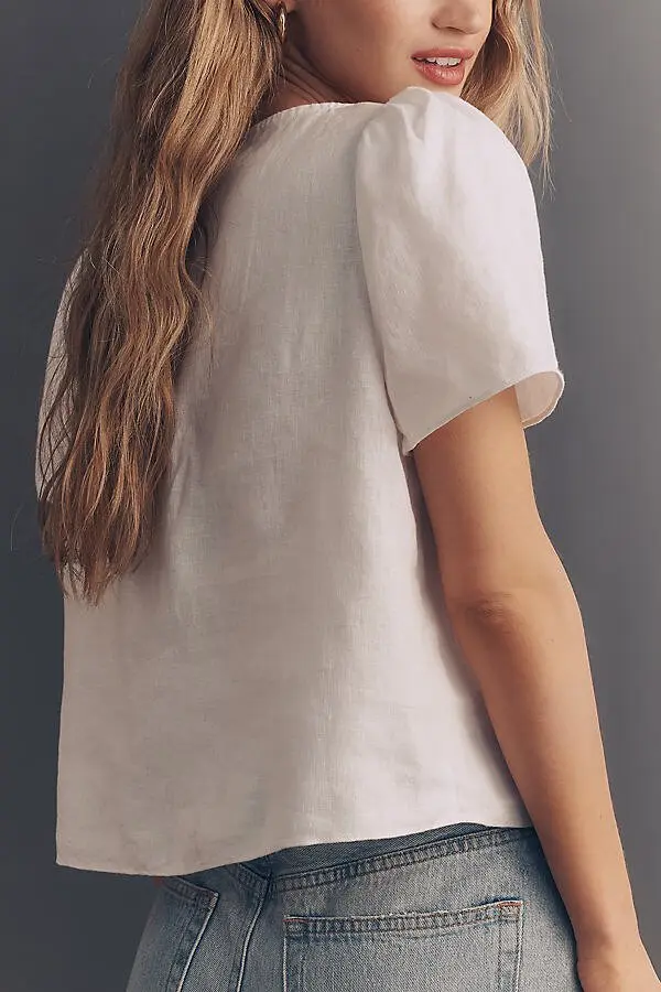 REFORMATION Mayla Linen Top
