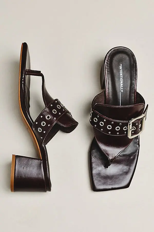 Intentionally Blank Wynona Heeled Sandals - Chocolate