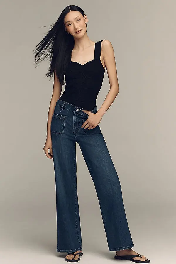 FRAME Le Slim Palazzo High-rise Wide-leg Jeans - Stila