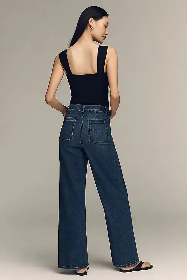 FRAME Le Slim Palazzo High-rise Wide-leg Jeans - Stila