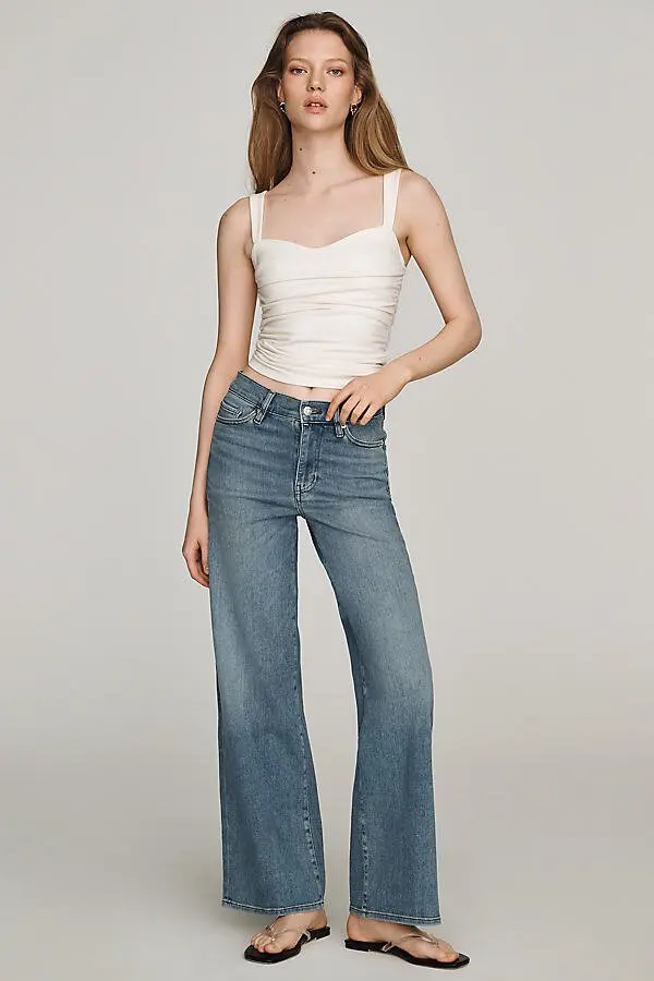 FRAME Le Slim Palazzo High-rise Wide-leg Jeans - Clue