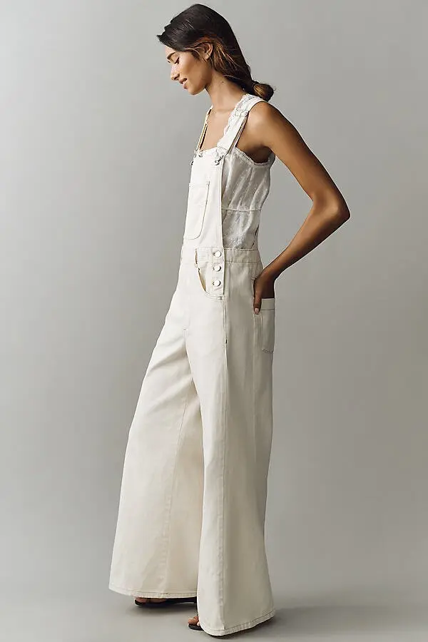 PILCRO Adi Overalls - Egret