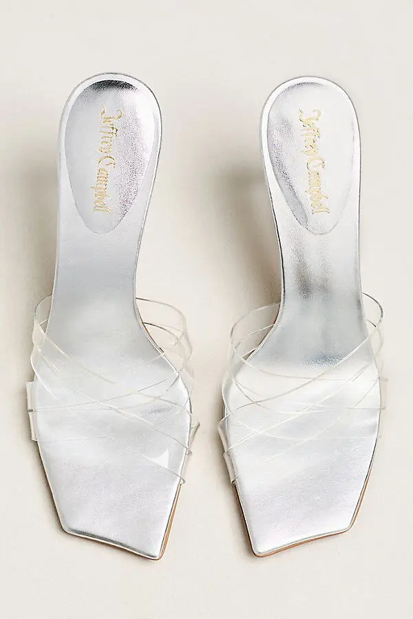 Jeffrey Campbell Dewdrop Square-toe Heeled Sandals