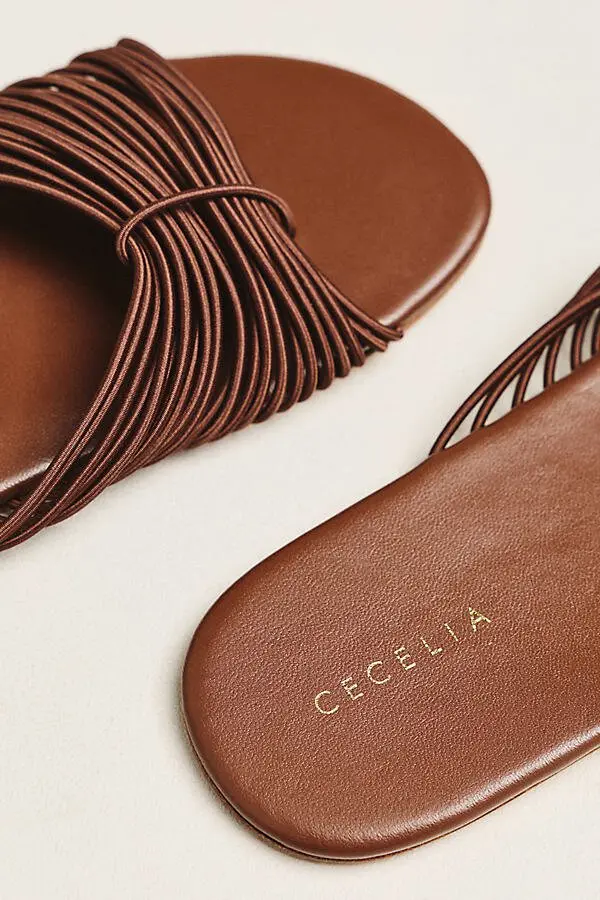 CECILIA NEW YORK Lipstick Slider Sandals