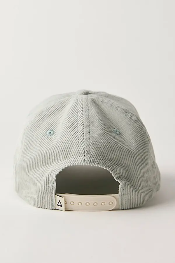 Free People Corduroy Baseball Cap With Embroidered Detail - Rain