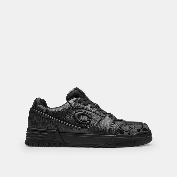 COACH Soho Signature Jacquard Sneakers - Black