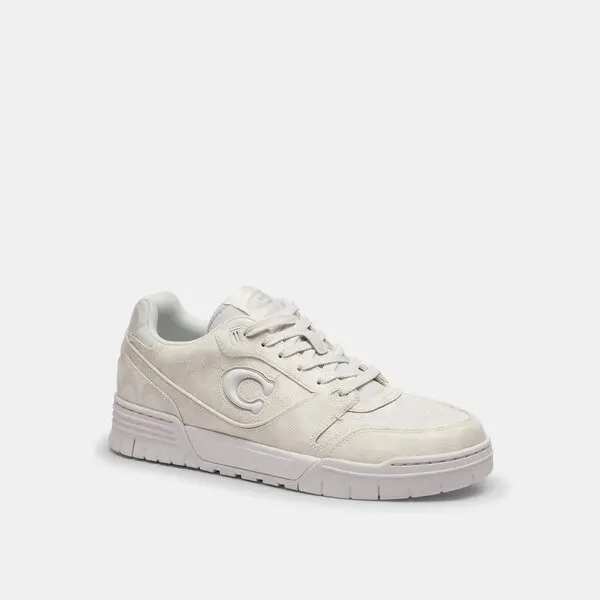 COACH Soho Signature Jacquard And Canvas Sneakers - White