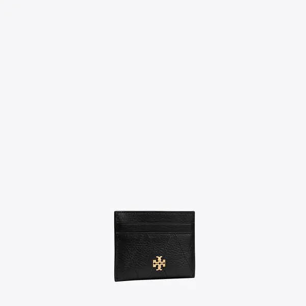 Tory Burch Charlie Quilted Card Case - Black