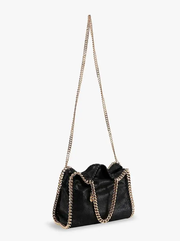 Stella McCartney Falabella Mini Shaggy Deer Bag - Black