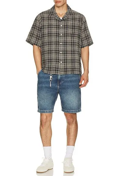 CORRIDOR Denim Painter Shorts - Indigo