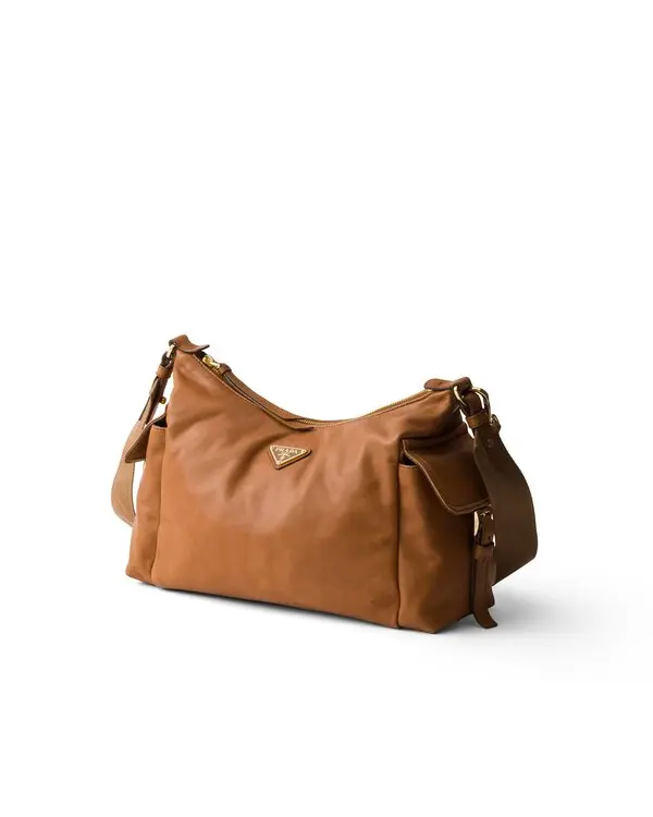 Prada Large Nappa Leather Bag - Caramel