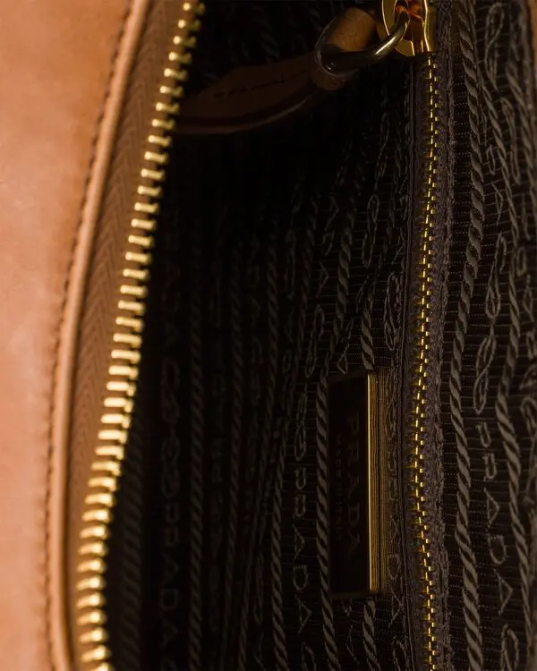 Prada Large Nappa Leather Bag - Caramel