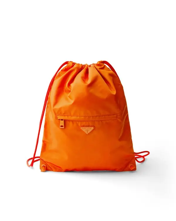 Prada Re-nylon Drawstring Backpack - Orange