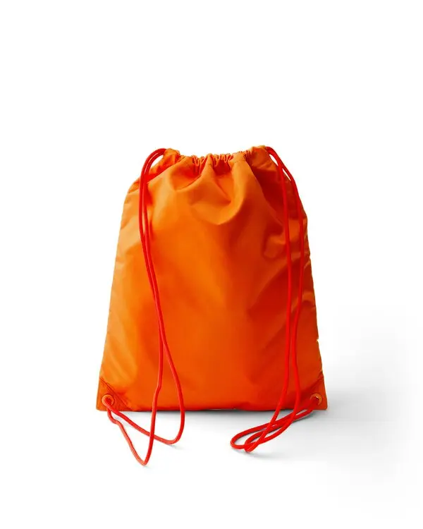 Prada Re-nylon Drawstring Backpack - Orange