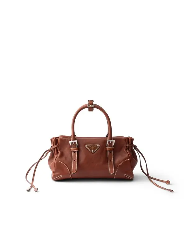 Prada Karin Small Leather Bag - Palisander