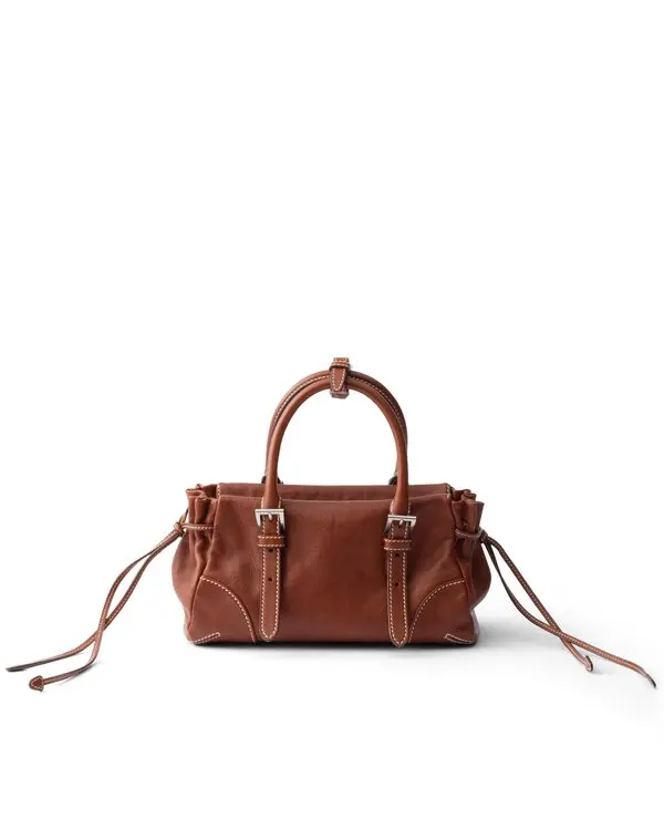 Prada Karin Small Leather Bag - Palisander
