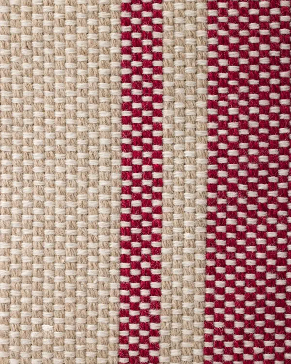 Prada Large Canvas And Leather Tote Bag - Tan/red