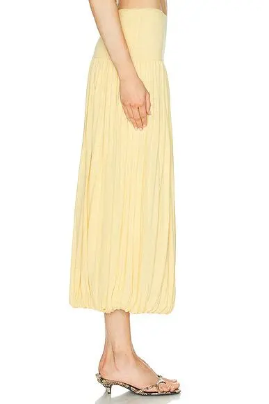 TOTEME Soft Gathered Skirt - Champagne