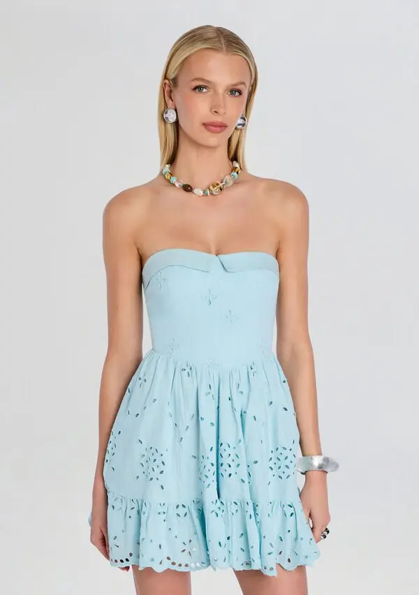 Hemant & Nandita Off-shoulder Mini Dress