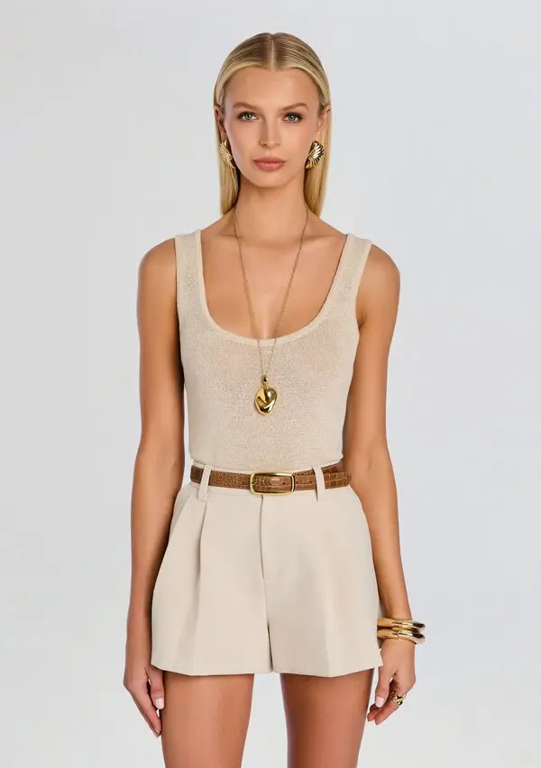 SEROYA Hero Knit Tank Top - Almond