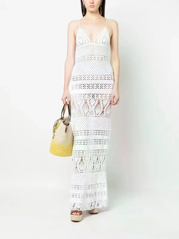 Dsquared2 Cotton Crochet-knit Maxi Dress