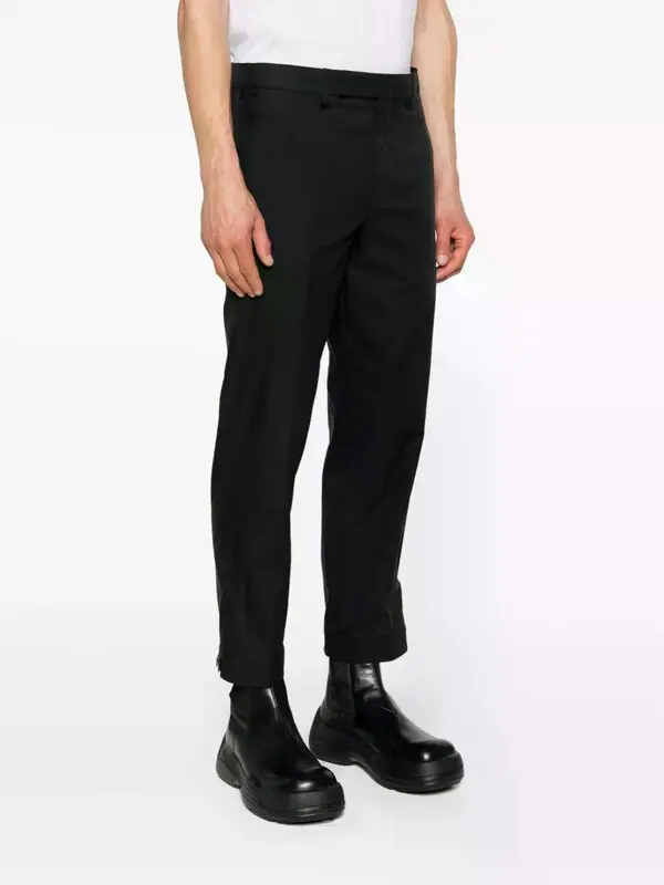 Neil Barrett Adjustable-hem Tapered-leg Chinos