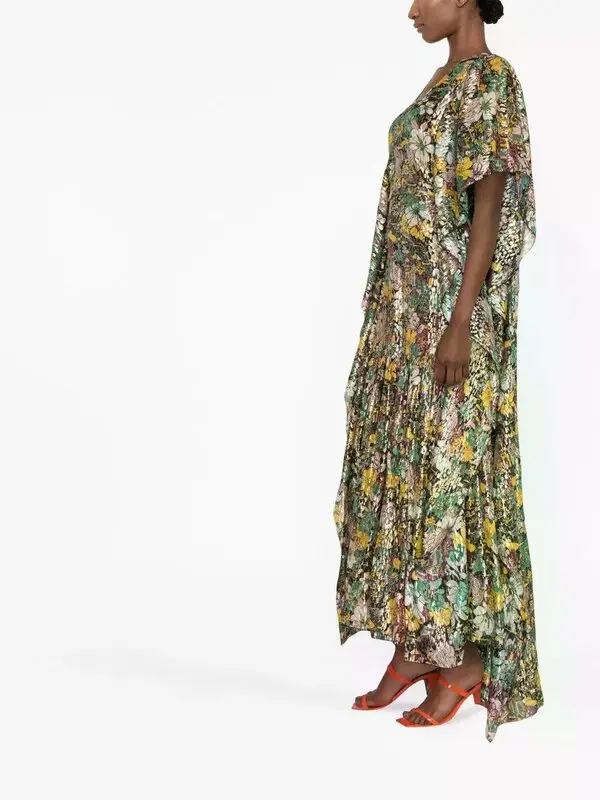 La DoubleJ Ruffled Jacquard Maxi Dress