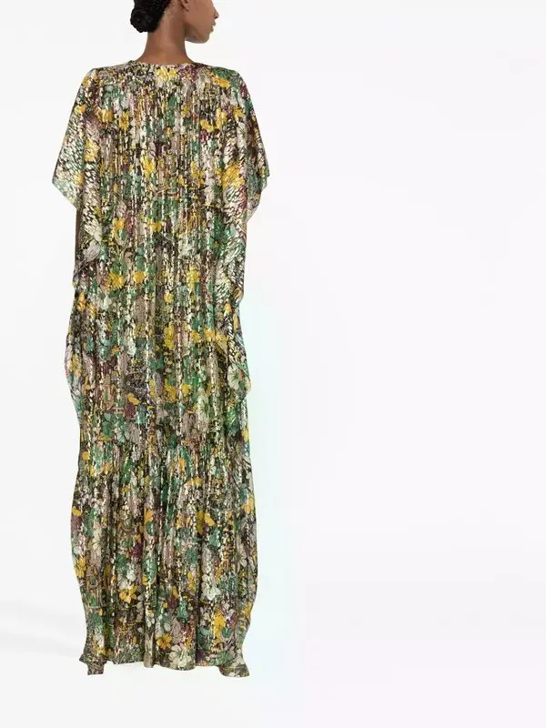 La DoubleJ Ruffled Jacquard Maxi Dress