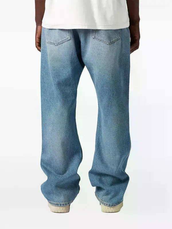 1989 STUDIO Tape-print Straight-leg Jeans